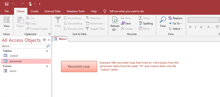 How To Loop Through Recordset In Ms Access Software Troop